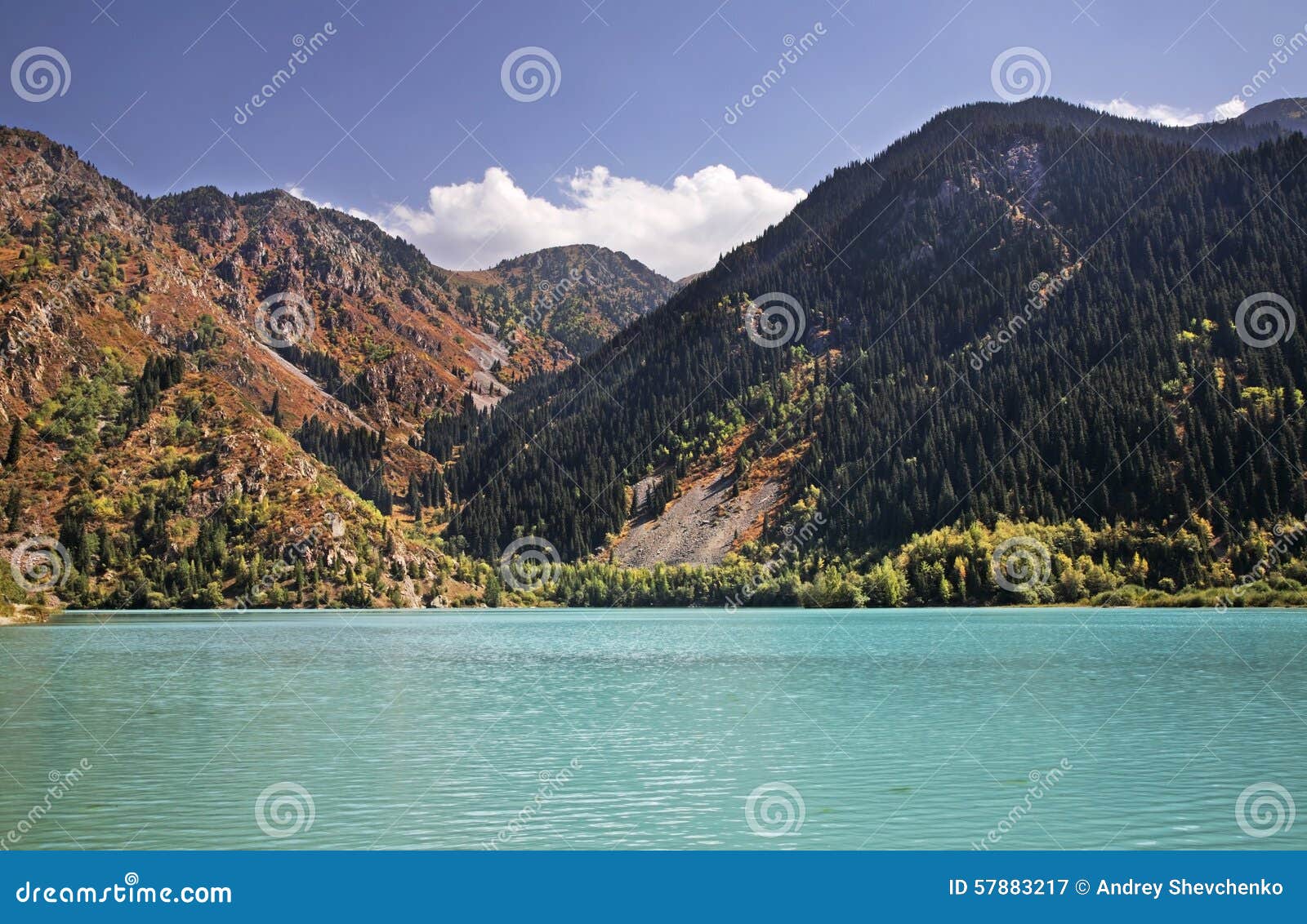 Lake Issyk in Issyk Canyon. Kazakhstan Stock Image - Image of scenery ...