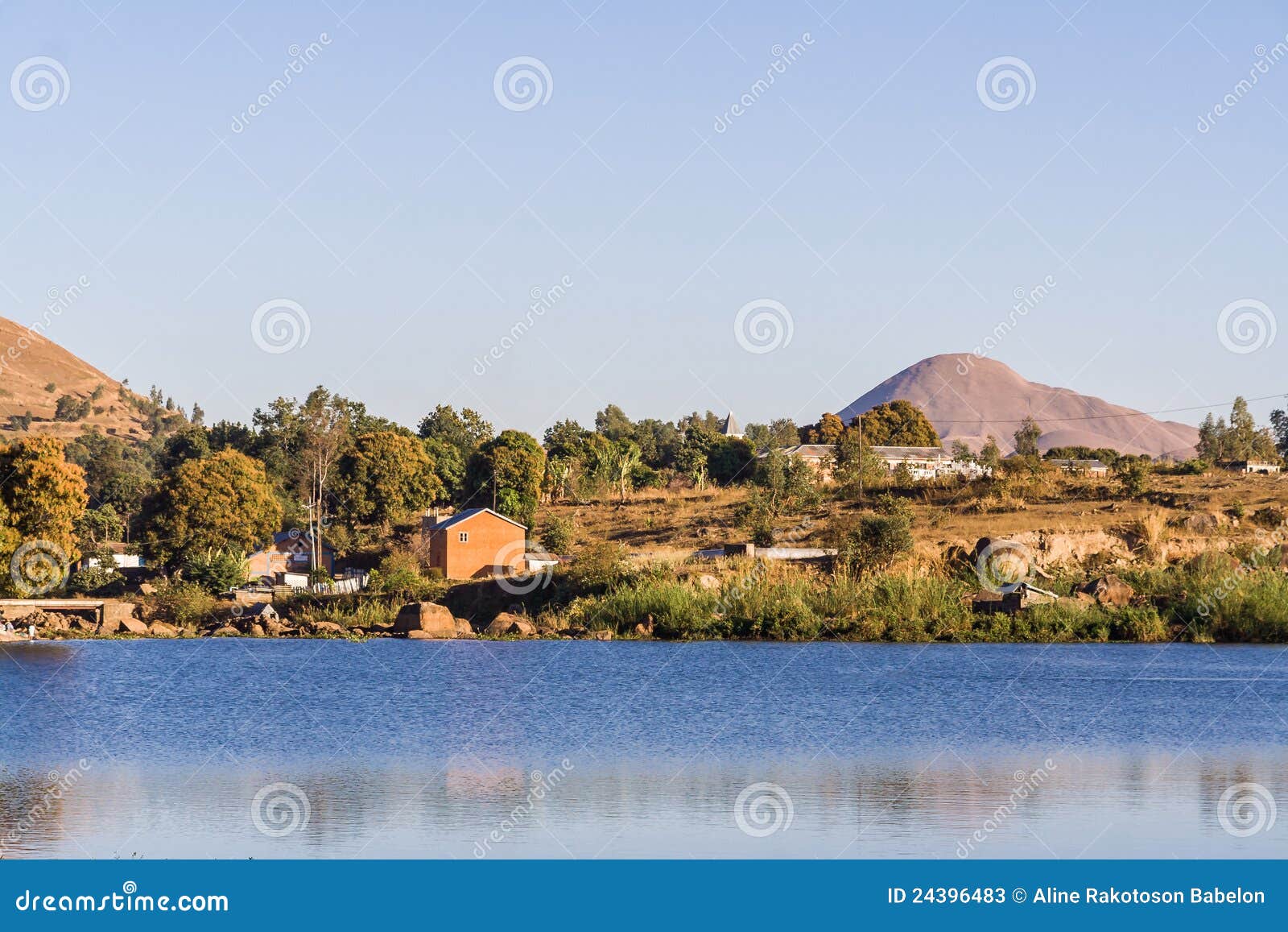 Lake Itasy stock image. Image of africa, habitat, ampefy - 24396483