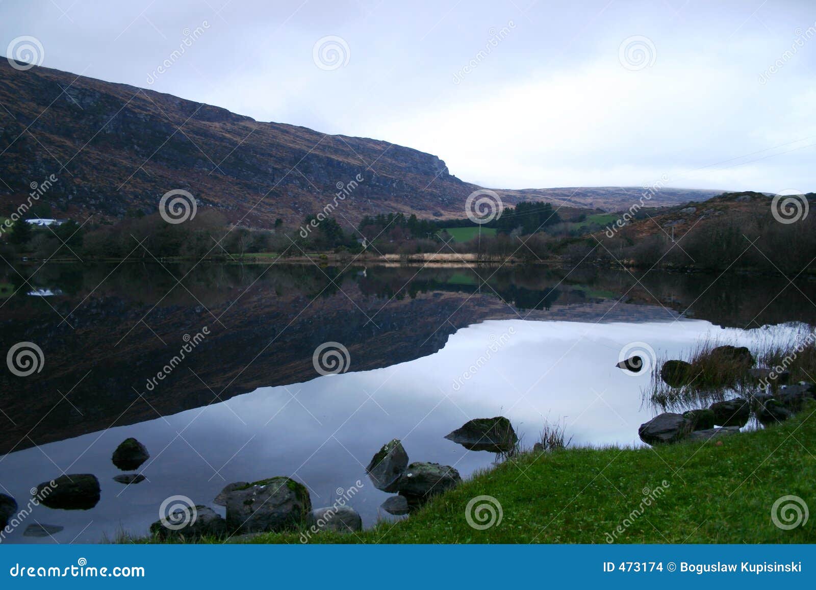 Lake in Kerry stock photo. Image of ireland, sunset, dawn - 473174