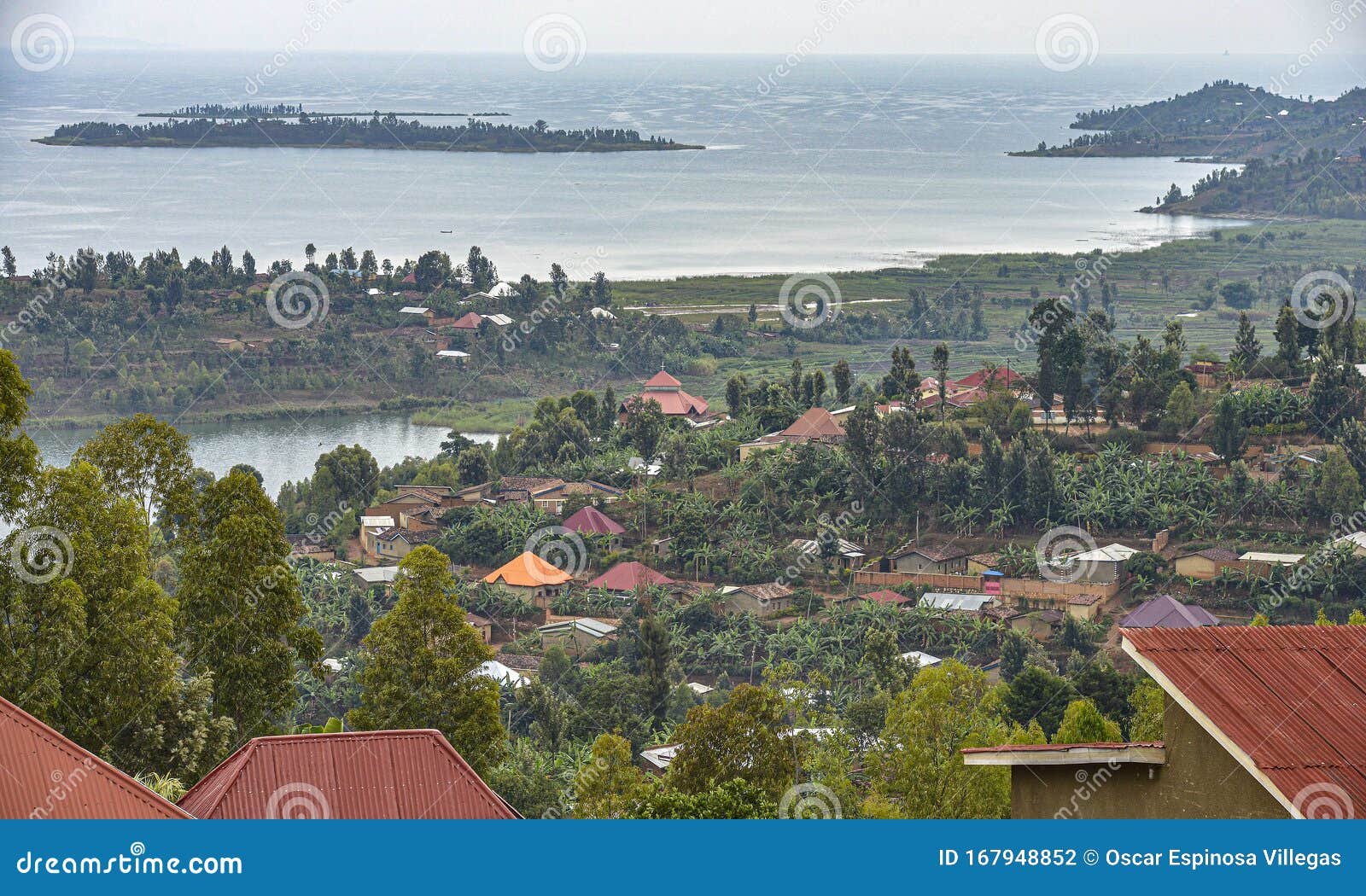 Lake Kivu in Rwanda stock photo. Image of rwanda, color - 167948852