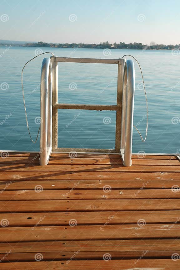 Lake Ladder stock photo. Image of safety, safe, lake, spring - 555560