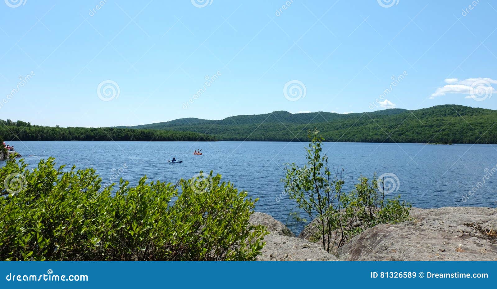 Lake Landscapes, Estrie, Canada Stock Image - Image of nature ...