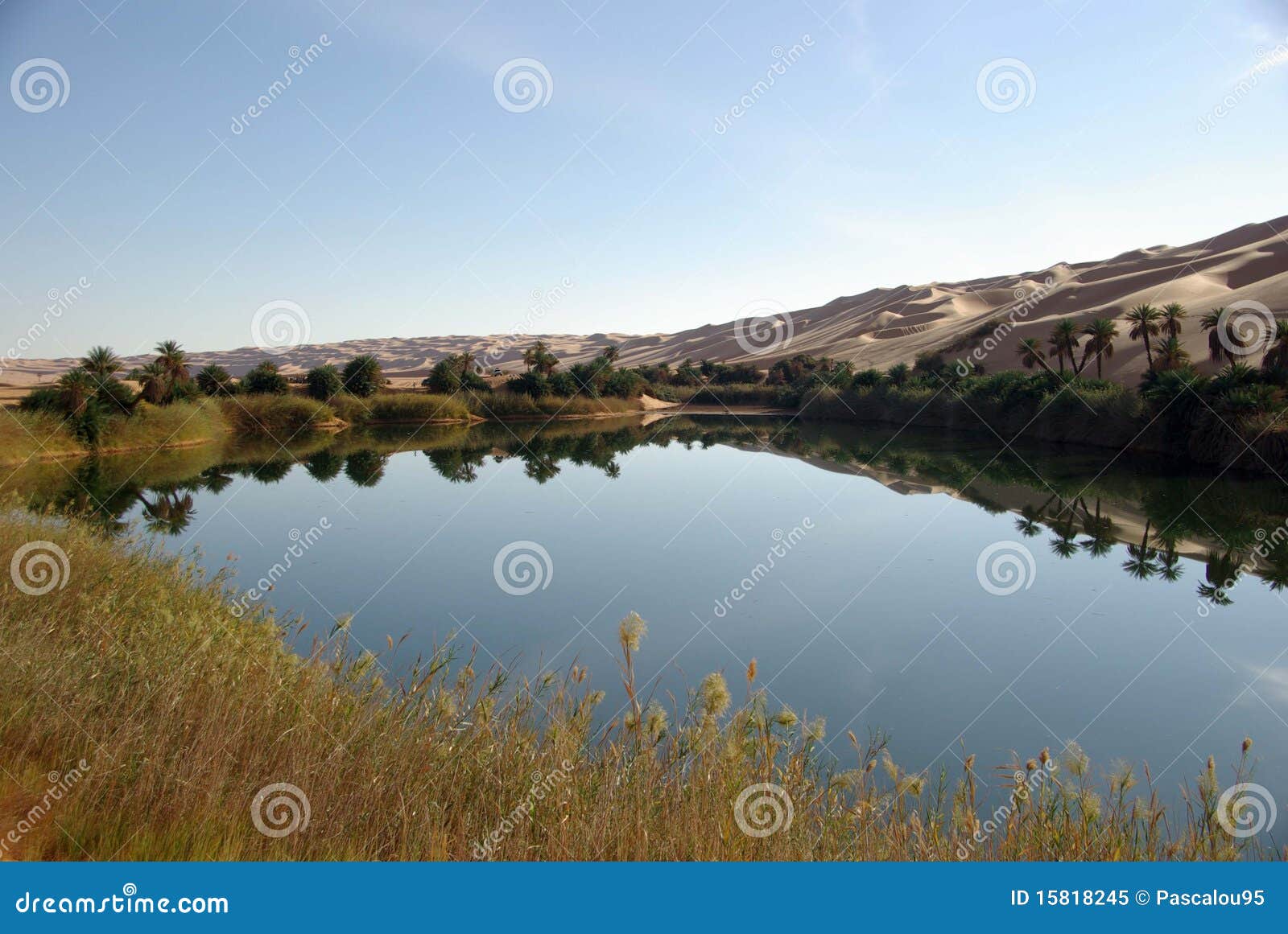 Lake in Libya stock image. Image of colorful, warming - 15818245