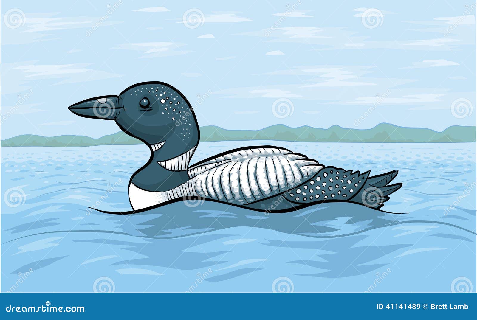 Loon Stock Illustrations – 43 Loon Stock Illustrations, Vectors ...