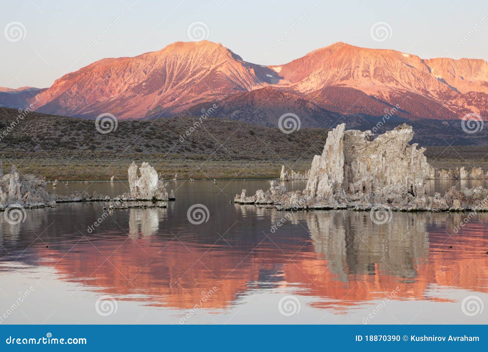 The Lake is a Lot of Beautiful Reefs Tufa Stock Photo - Image of nature ...