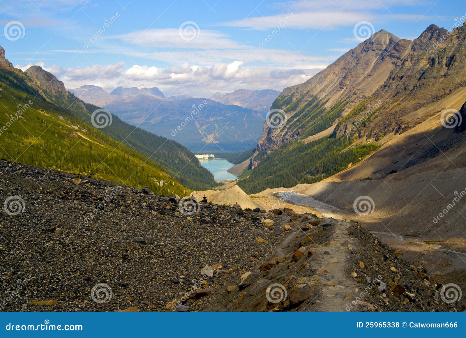 Victoria Glacier In Banff National Park Stock Photo | CartoonDealer.com ...