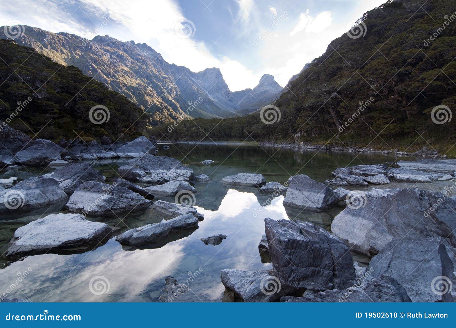 Lake Mackenzie - Routeburn Track Stock Photo - Image of mountaineering ...