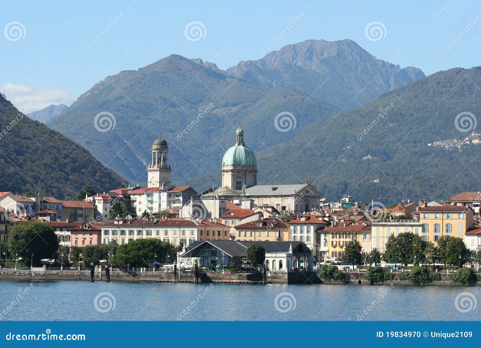 Lake Maggiore in Italy stock photo. Image of piedmont - 19834970