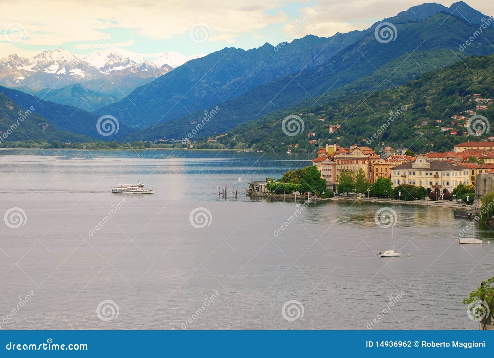 Lake Maggiore, Pallanza, Italy Stock Photo - Image of maggiore, italian ...