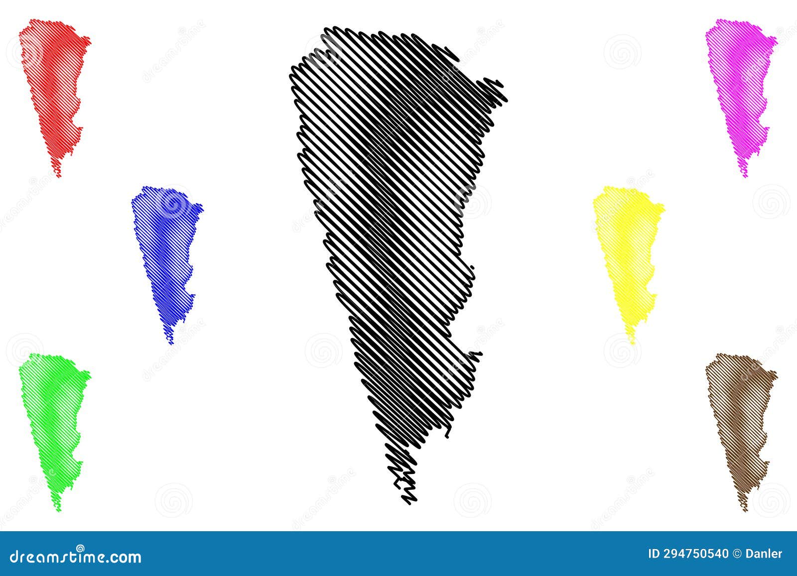 Lake Mainit (Republic Of The Philippines, Mindanao) Vector Illustration ...