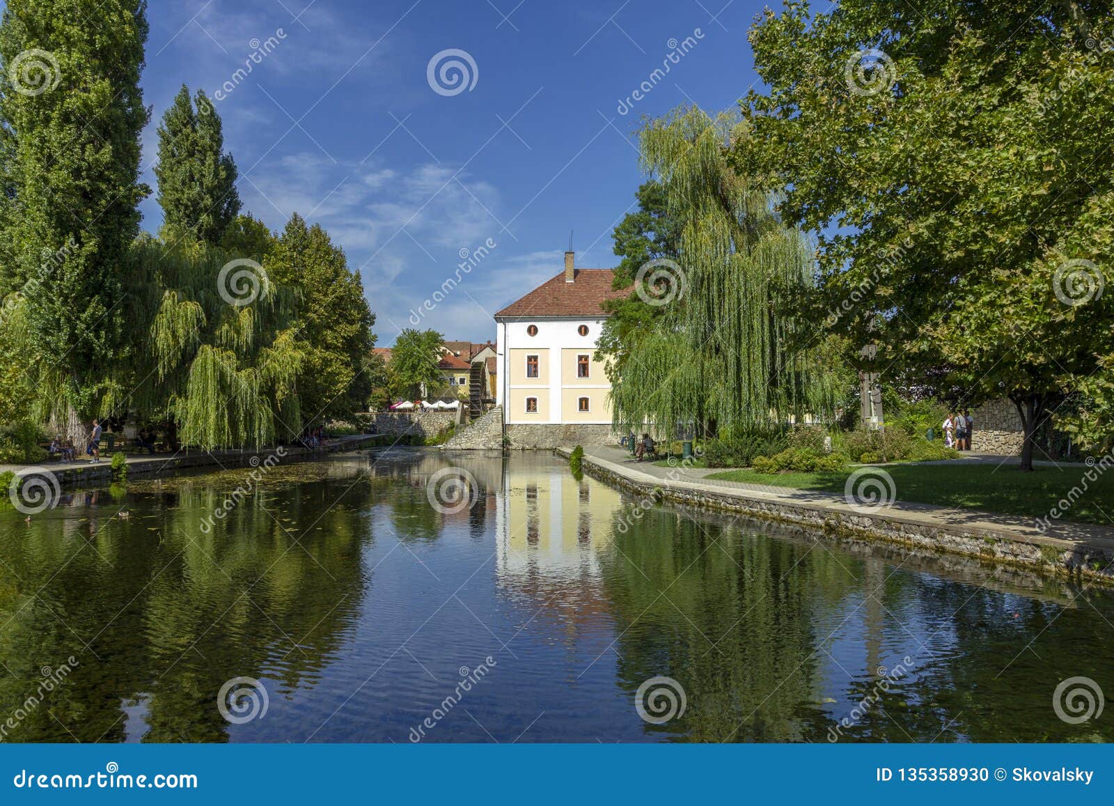 Lake Malom Tapolca stock photo. Image of veszprem, europe - 135358930