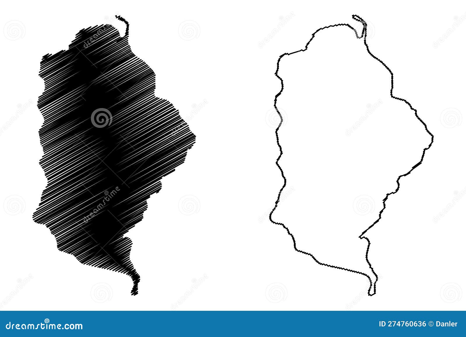 Lake Malombe (Africa, Republic of Malawi) Stock Vector - Illustration ...