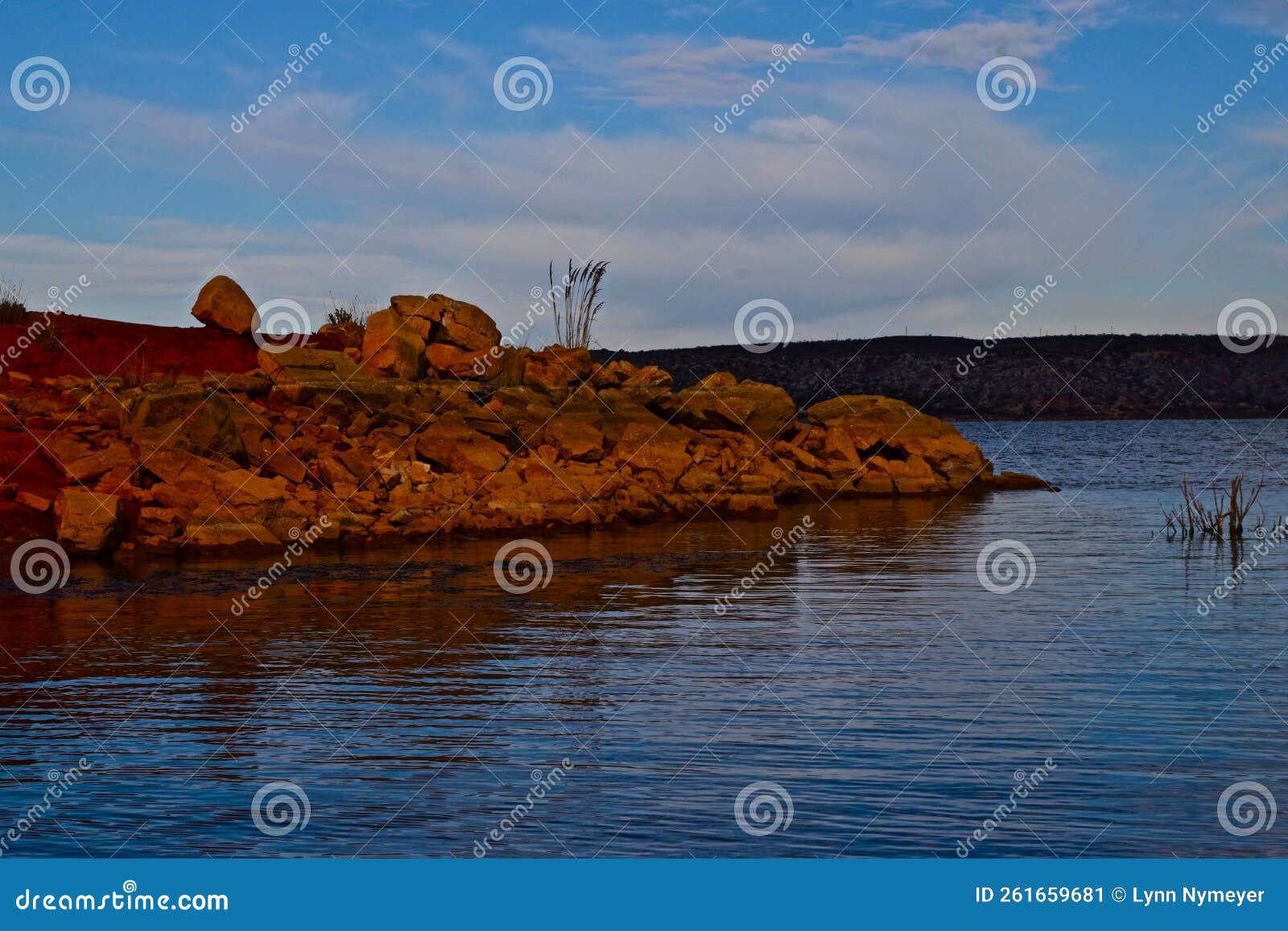Lake Meredeth in the Texas Panhandle. Stock Image - Image of nature ...