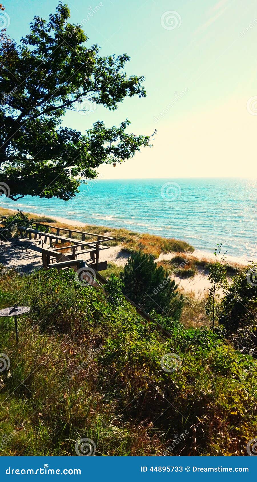 Lake Michigan Beachfront stock image. Image of view, beachfront - 44895733