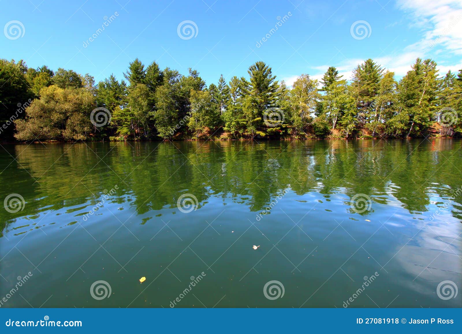 Lake Minocqua Wisconsin stock photo. Image of reflection - 27081918