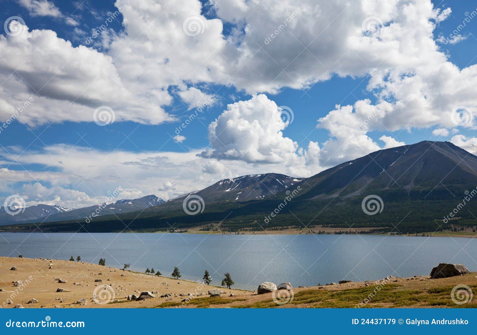 Lake in Mongolia stock image. Image of adventure, summer - 24437179