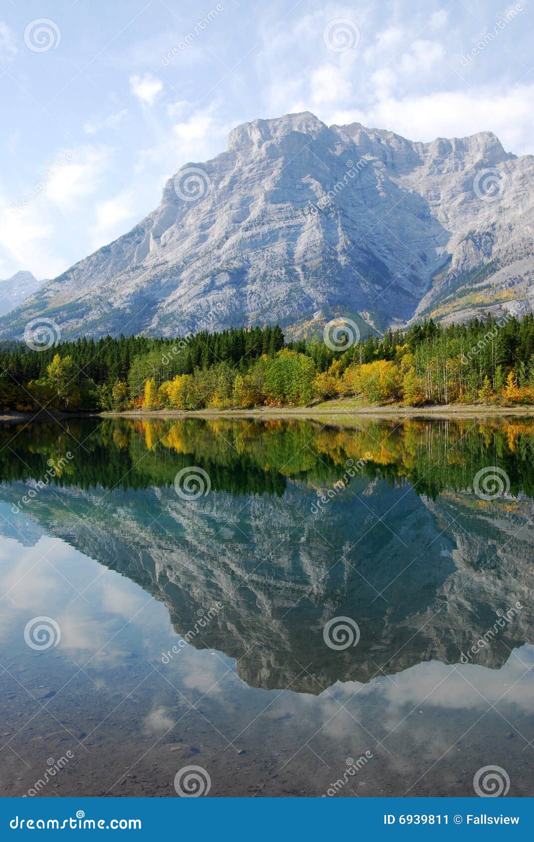 Lake and Mountain Reflections Stock Image - Image of colorful, fall ...