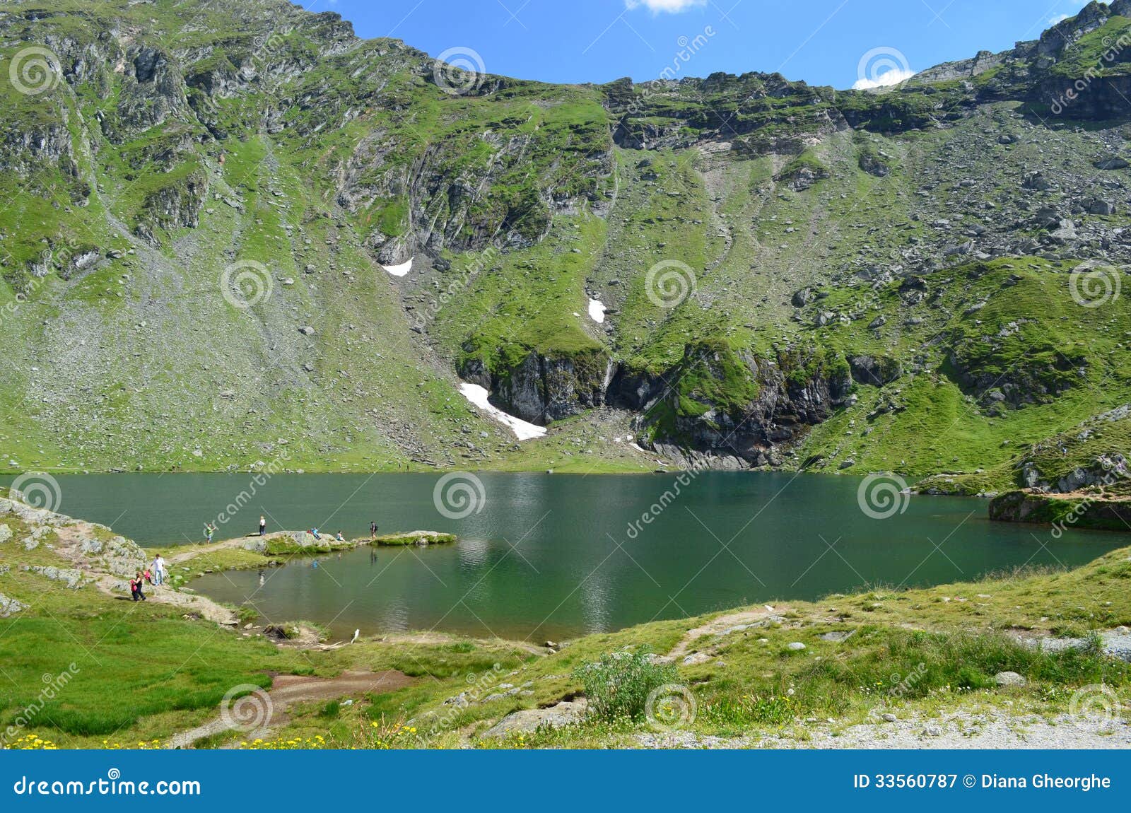 Balea Lac, Romania, 11th Of September 2011: Close View Of The Balea Lac ...