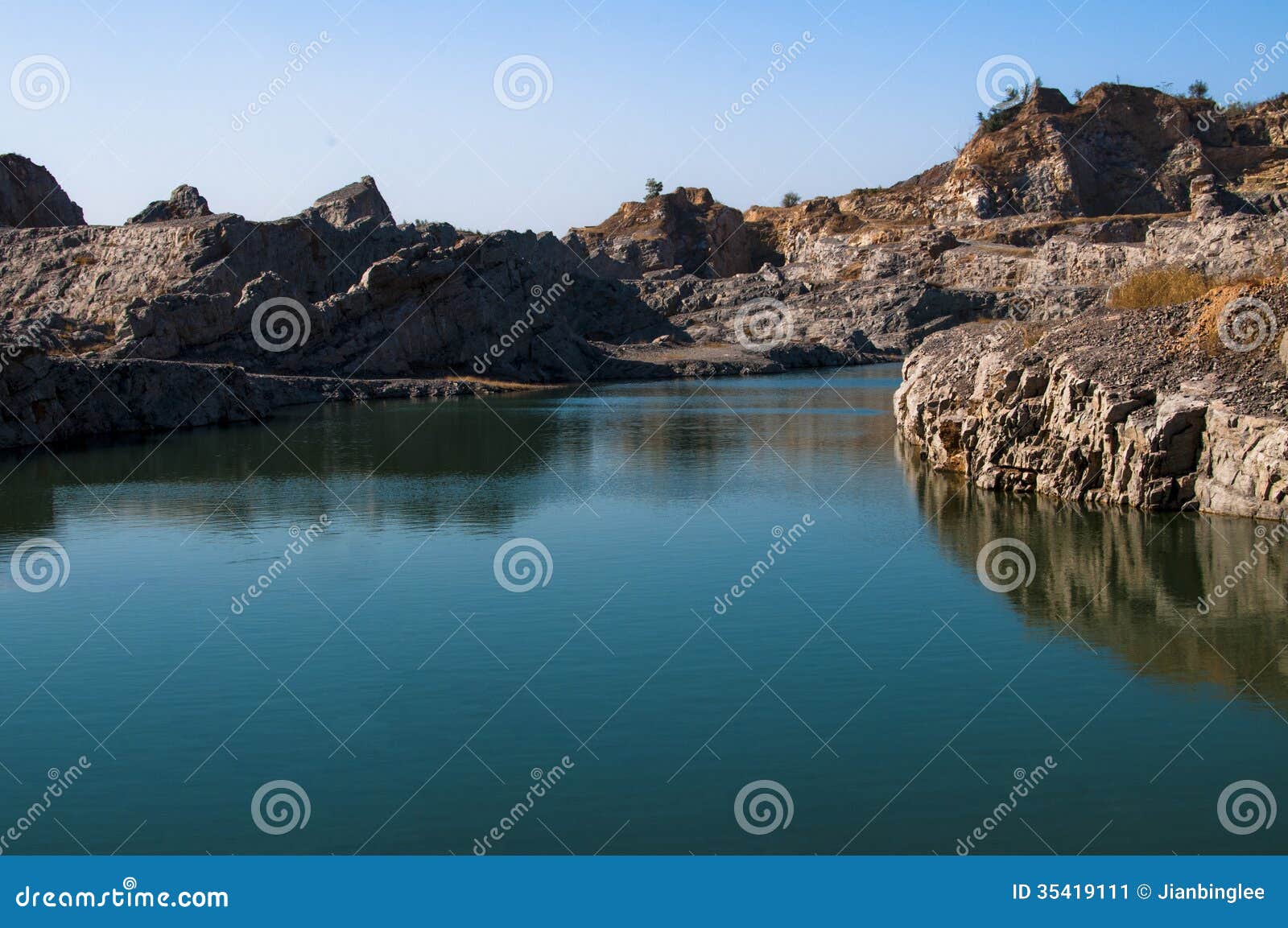 Lake and mountains stock image. Image of beauty, river - 35419111