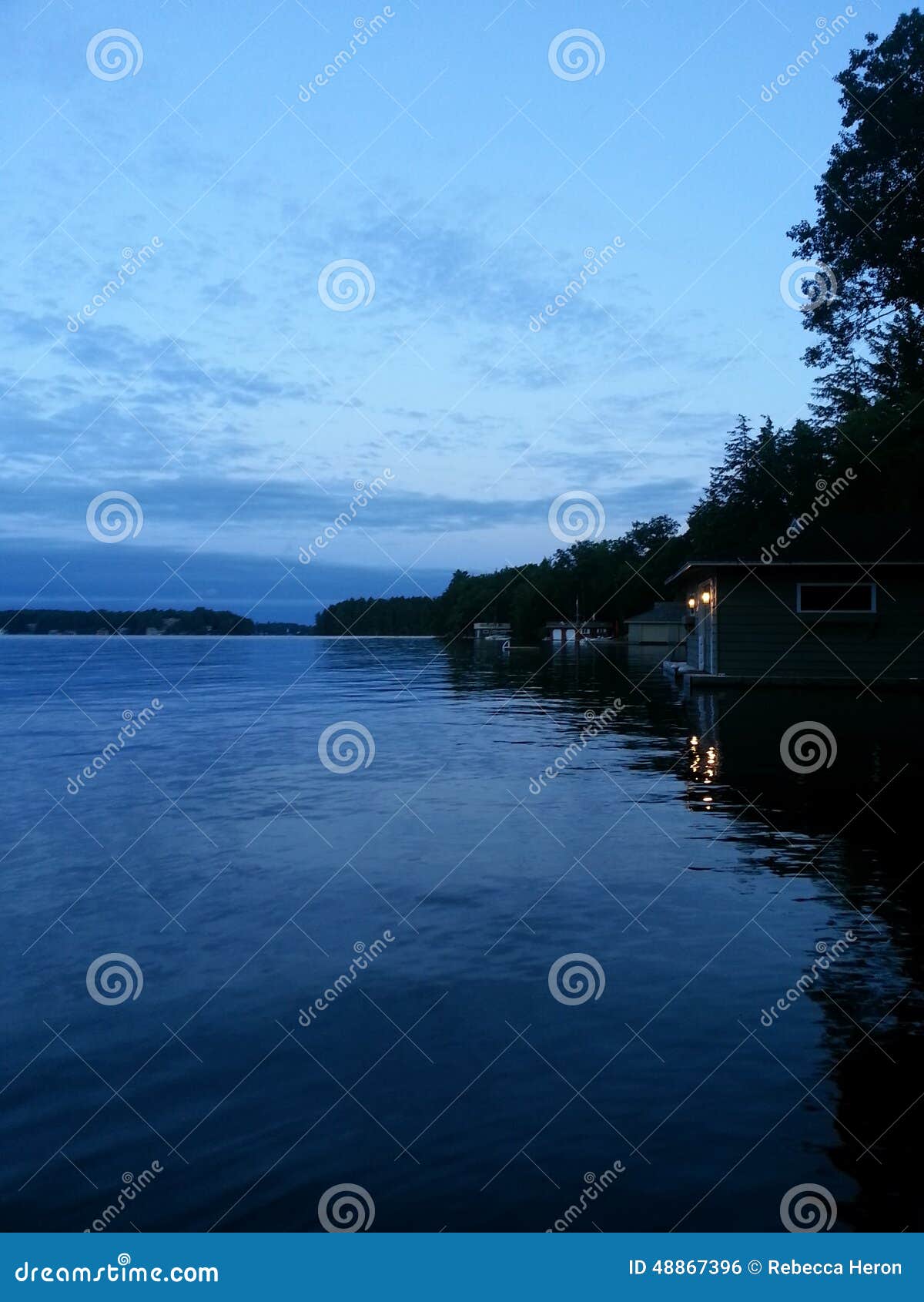 Lake muskoka stock photo. Image of water, bala, dawn - 48867396