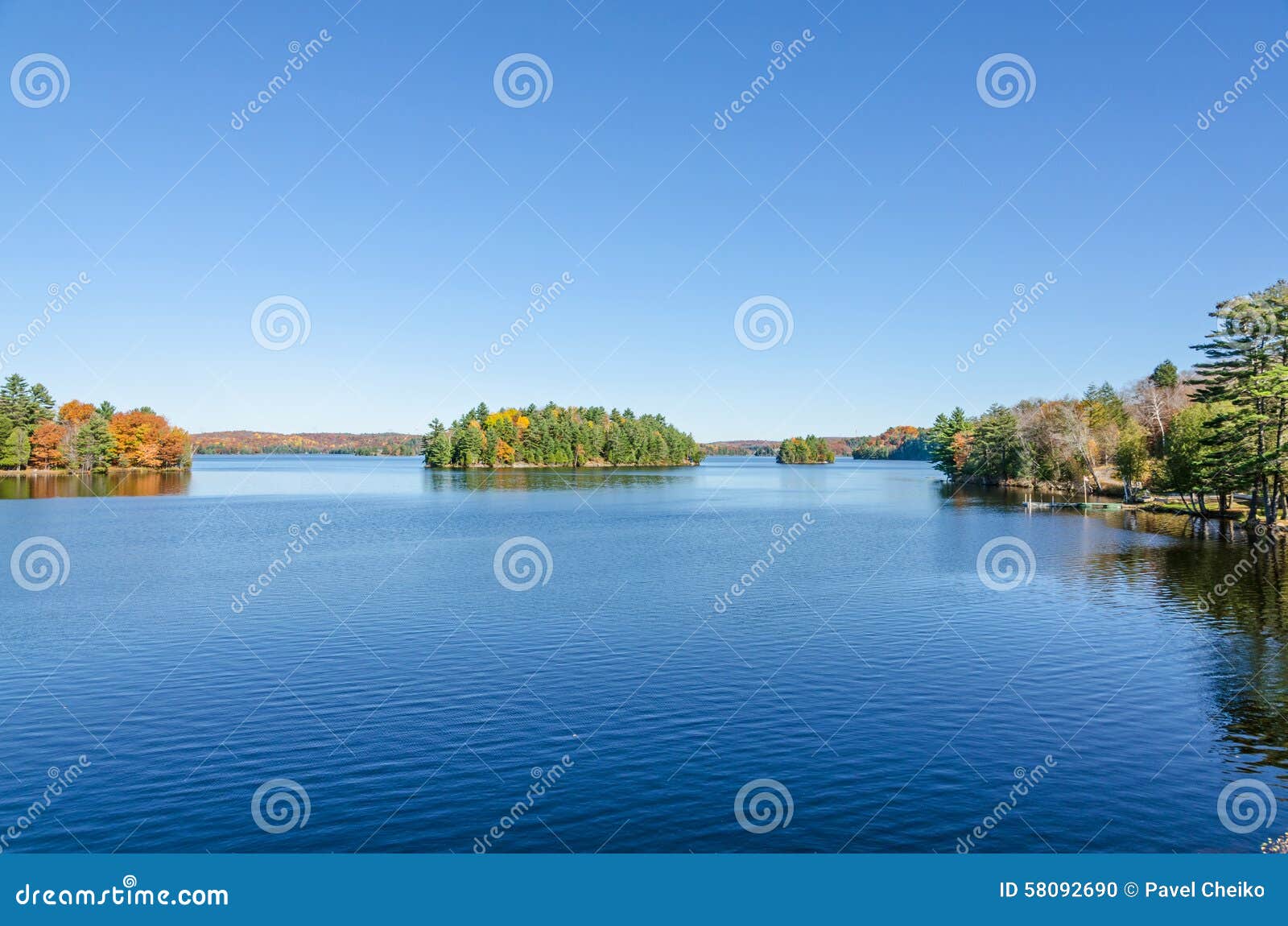 Lake in Muskoka stock photo. Image of park, water, colorful - 58092690