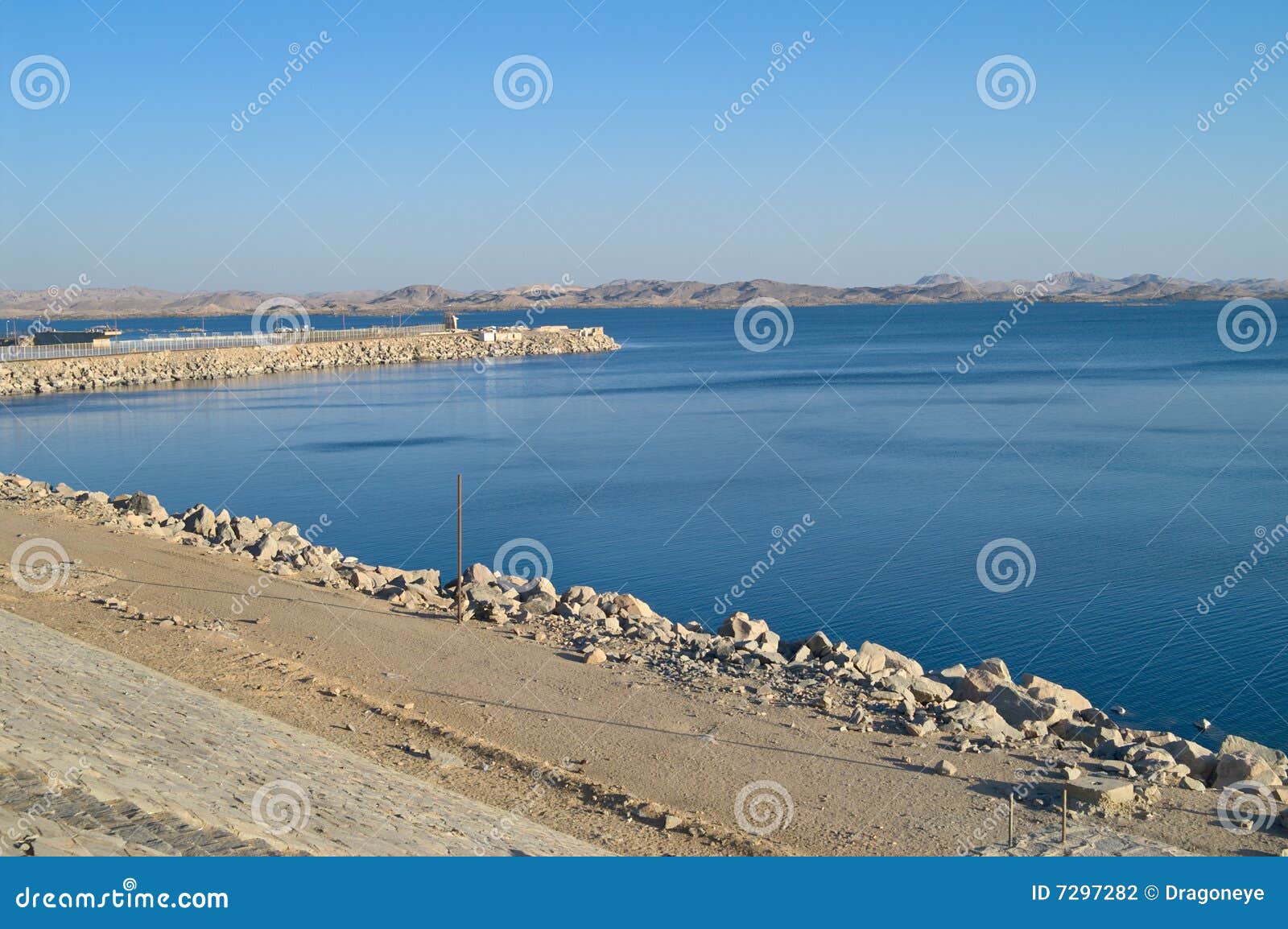 Lake Nasser Aswan Egypt stock photo. Image of nasser, water - 7297282