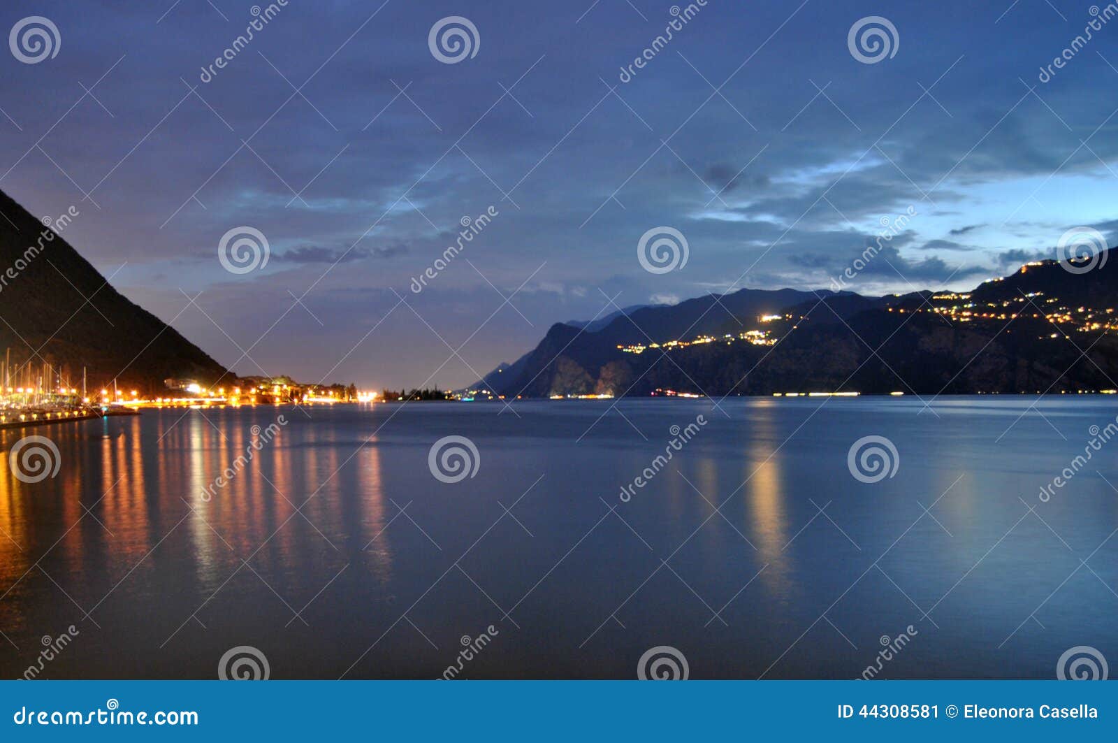 The lake in the night stock image. Image of clouds, night - 44308581