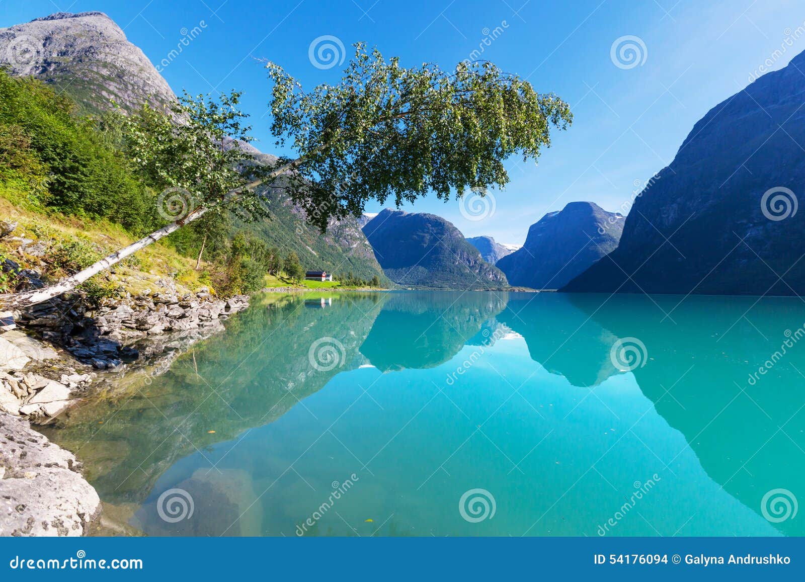 Lake in Norway stock photo. Image of holidays, relax - 54176094