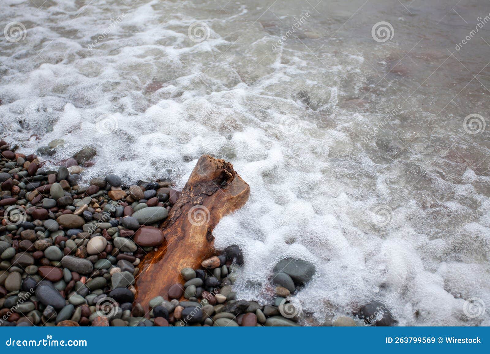 Lake Ontario Shoreline with Pebbles Stock Image - Image of water ...