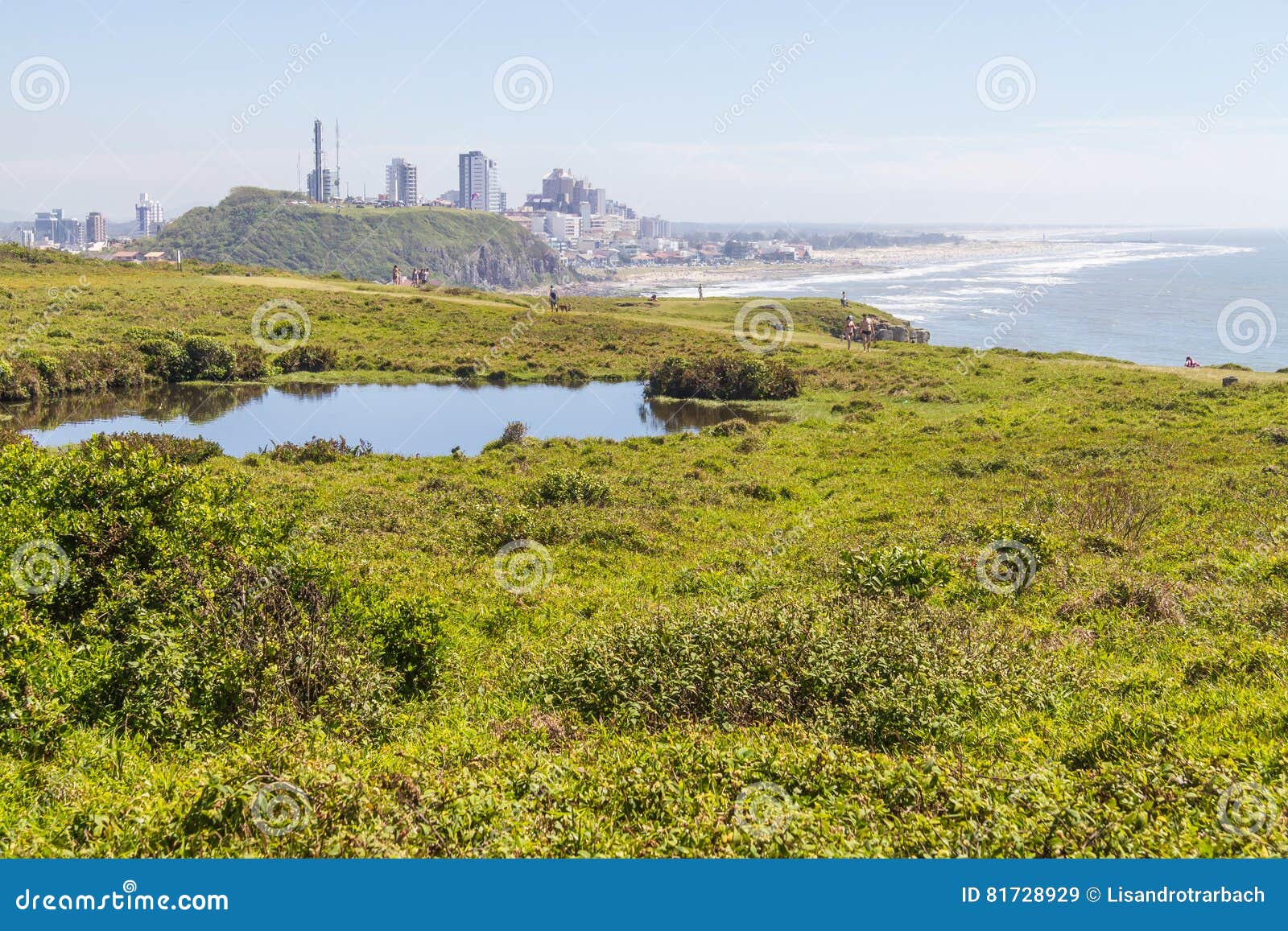Lake Over the Cliffs at Torres Stock Image - Image of torres, plant ...