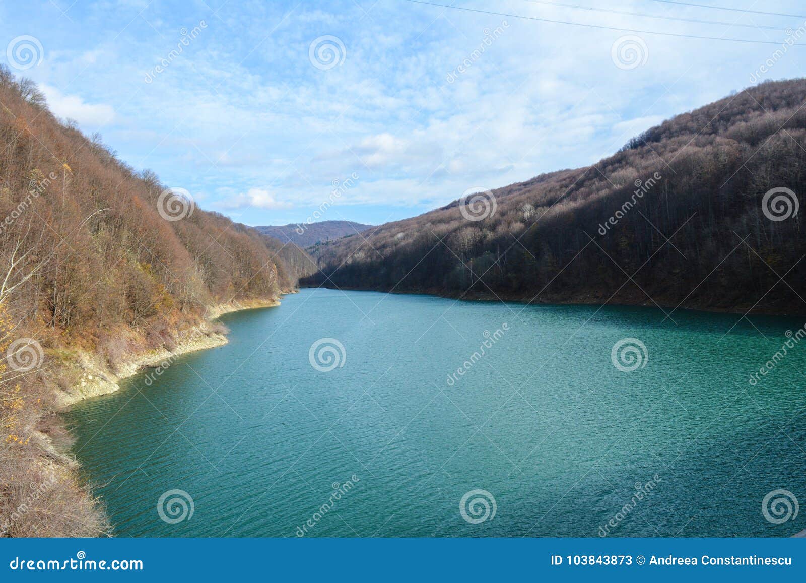 Lake from Paltinis stock image. Image of hill, sibiu - 103843873