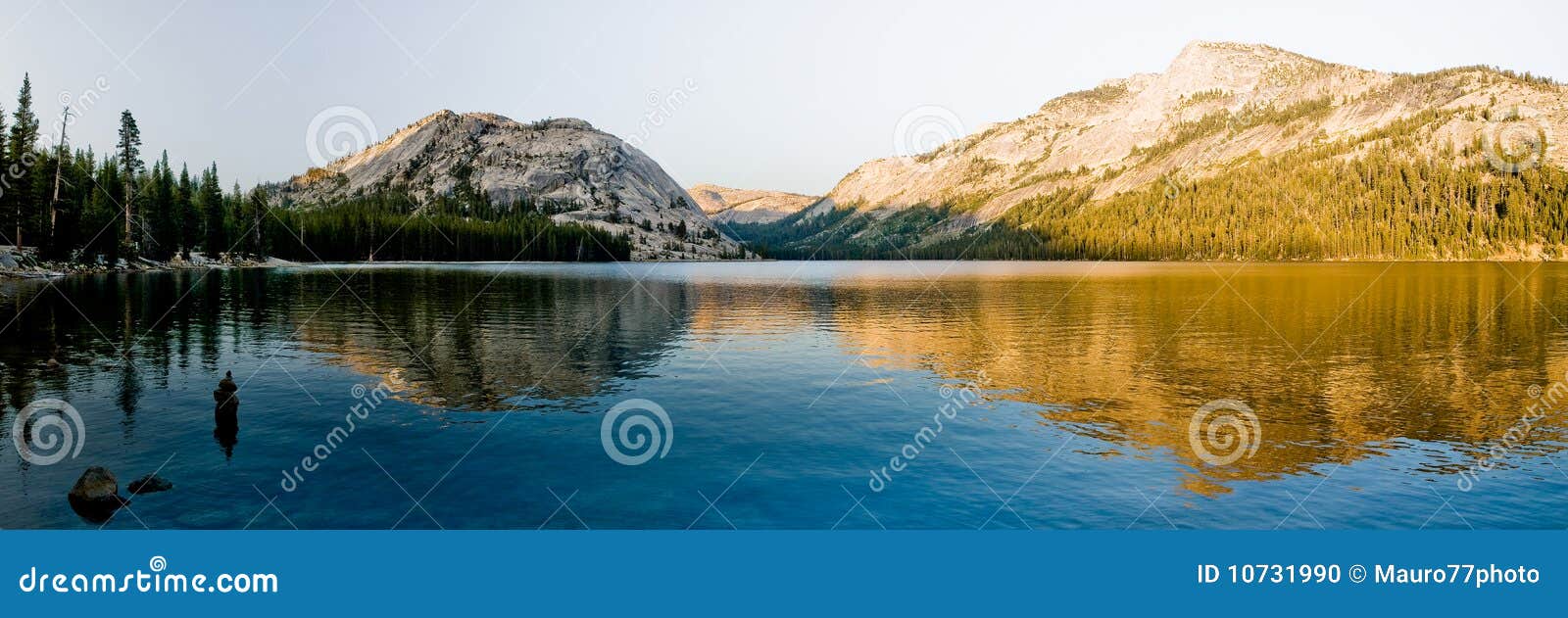 Lake panorama stock photo. Image of beauty, yosemite - 10731990