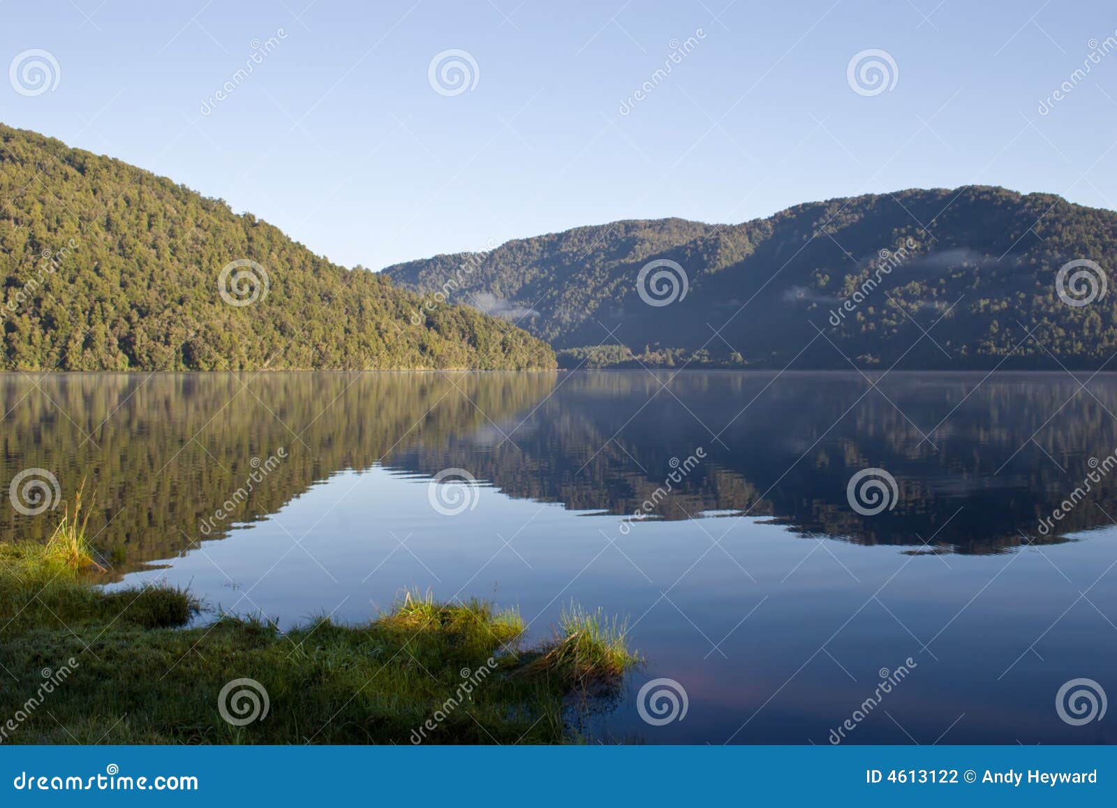 Lake Paringa stock photo. Image of early, zealand, coast - 4613122