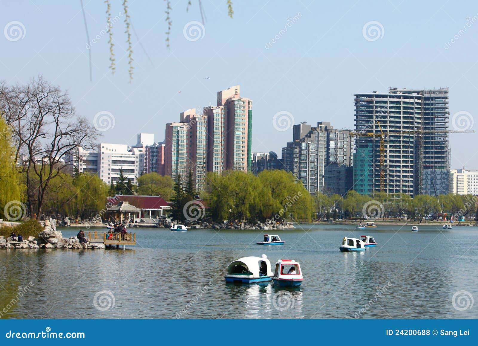 Lake in park at beijing stock photo. Image of lake, pleasure - 24200688