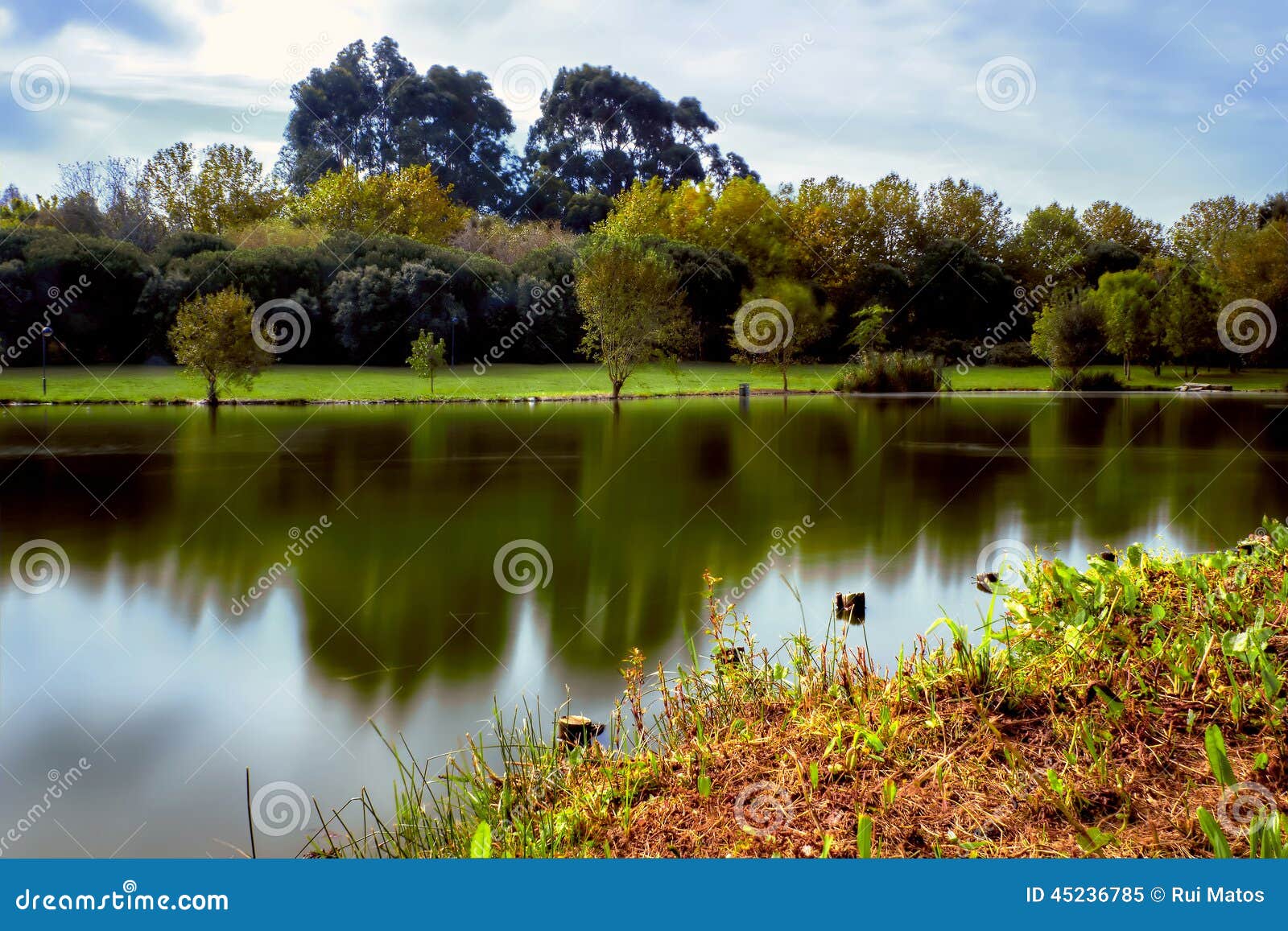 Lake Park HDR stock image. Image of scenic, relaxing - 45236785
