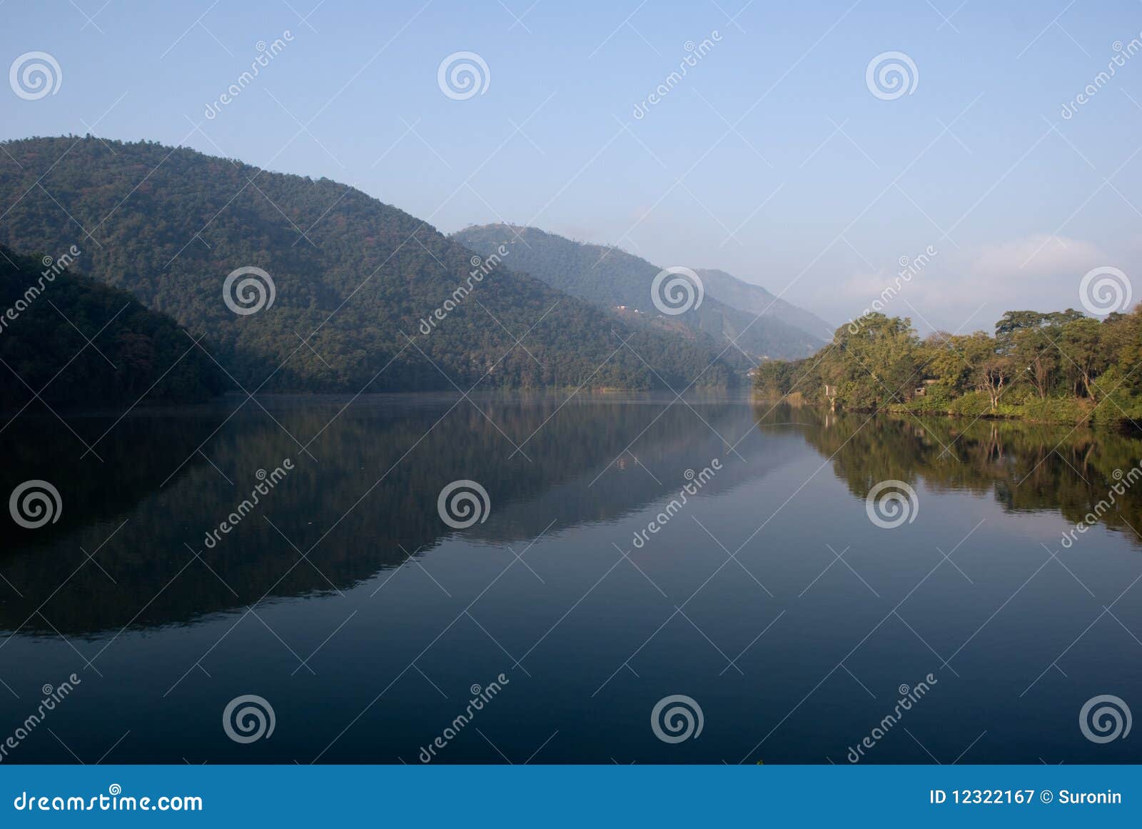 Lake Phewa stock image. Image of asia, nepal, mountain - 12322167