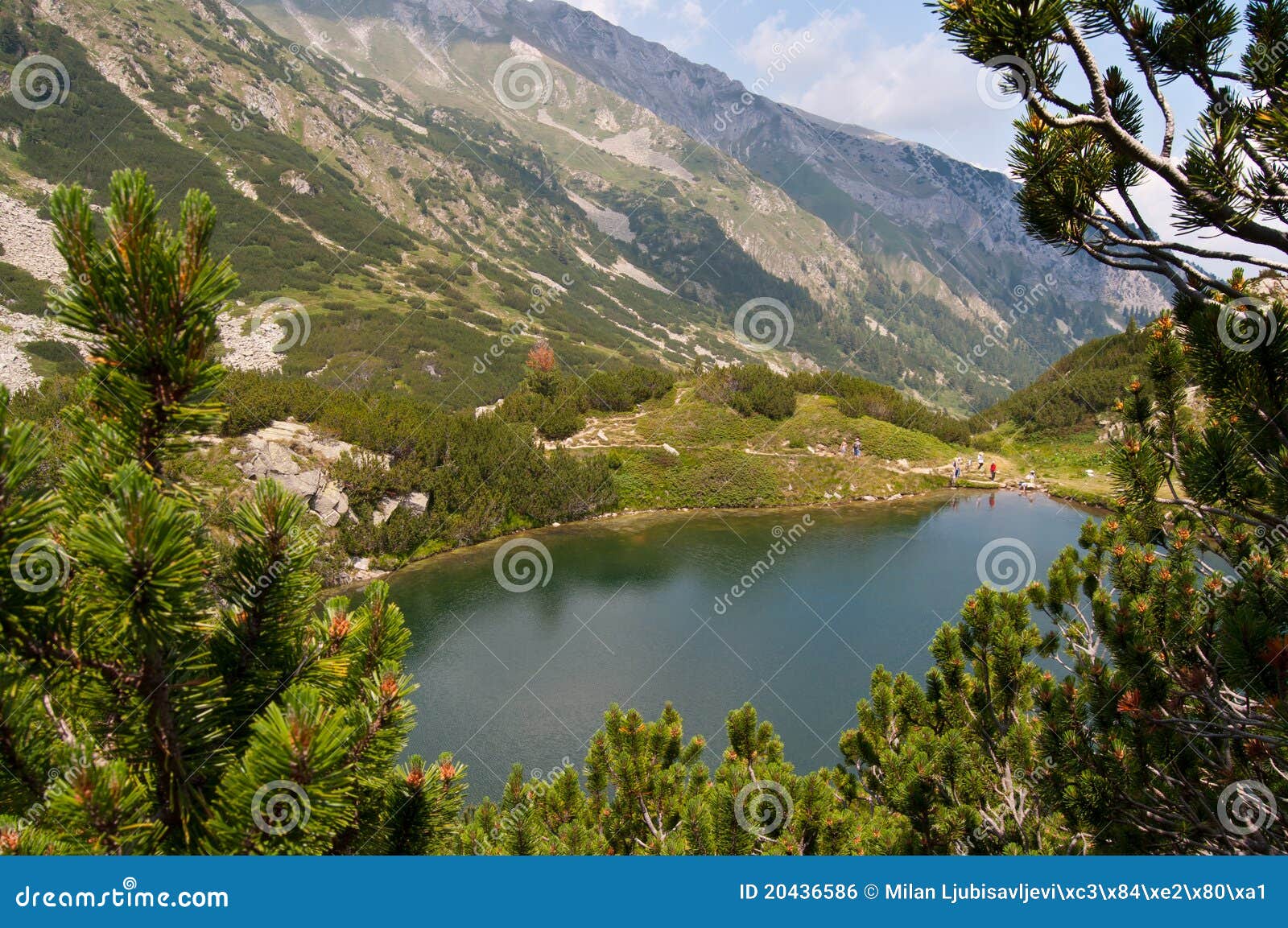 Lake on Pirin mountain stock photo. Image of water, scenery - 20436586