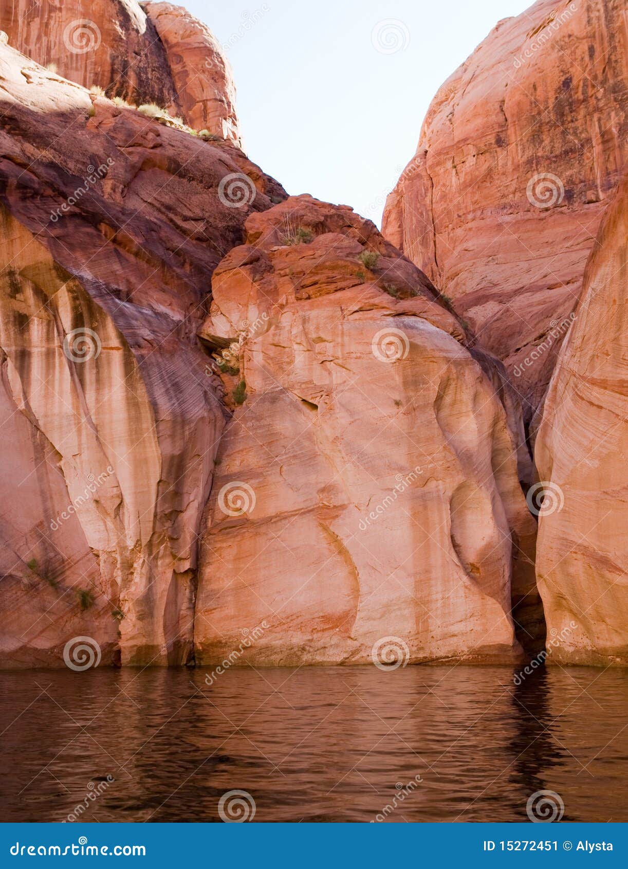 Lake Powell Rock Formation stock image. Image of water - 15272451