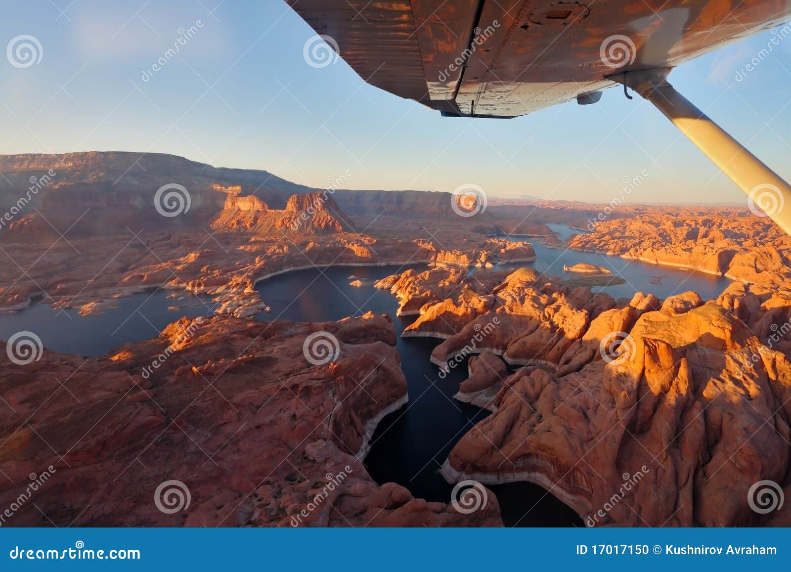 The Lake Powell on a Sunset Stock Photo - Image of powell, private ...
