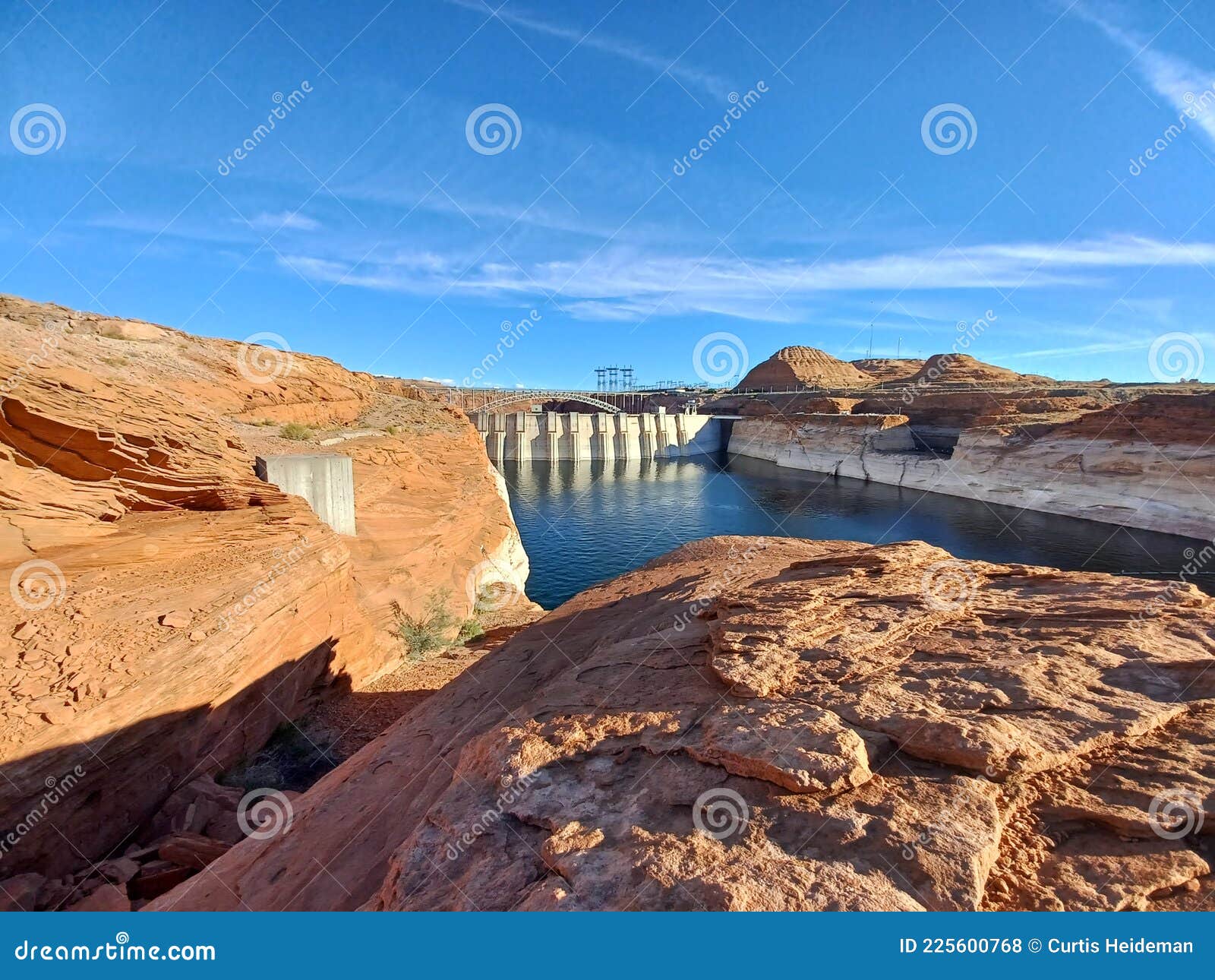 Lake Powell Utah dam stock photo. Image of river, rock - 225600768