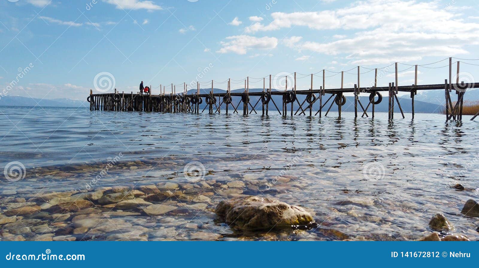 Lake prespa in macedonia editorial photography. Image of weather ...