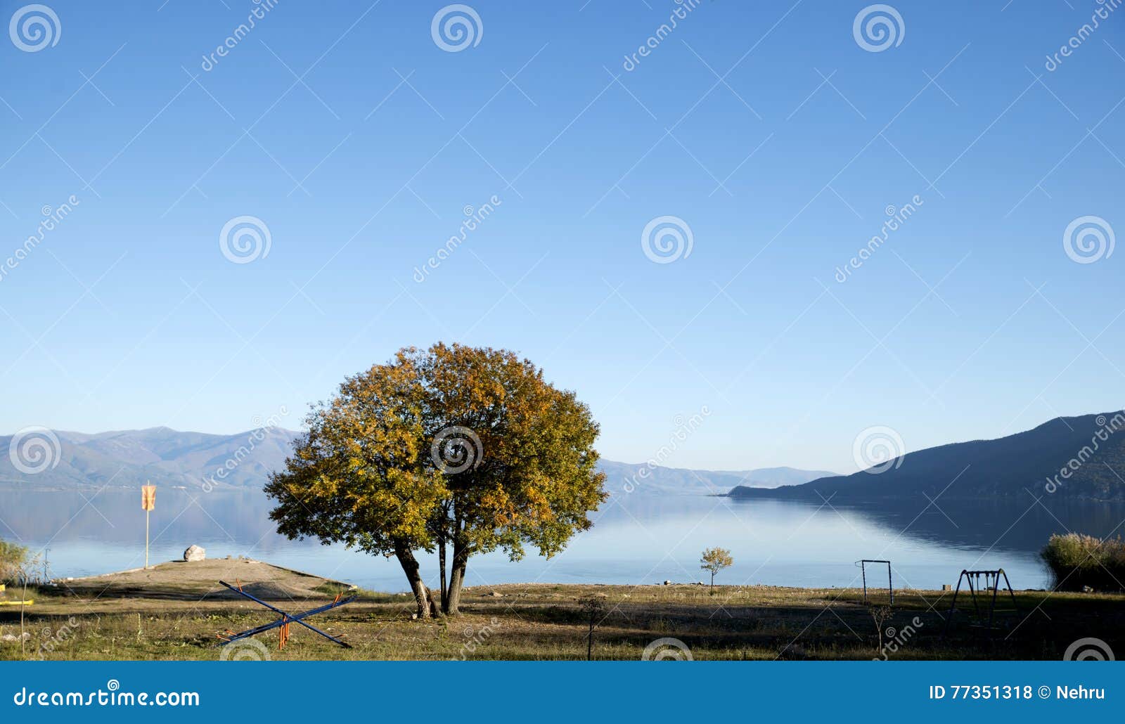 Lake Prespa in Macedonia stock photo. Image of europe - 77351318