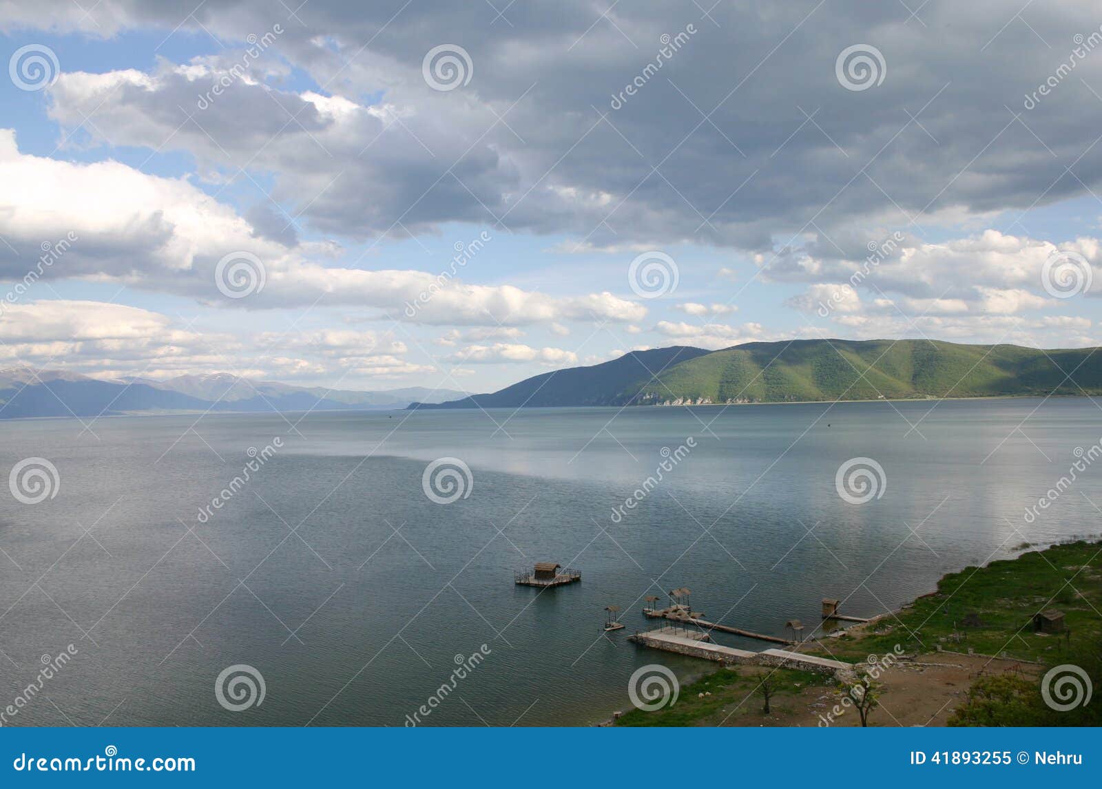 Lake Prespa, Macedonia stock image. Image of pier, albania - 41893255