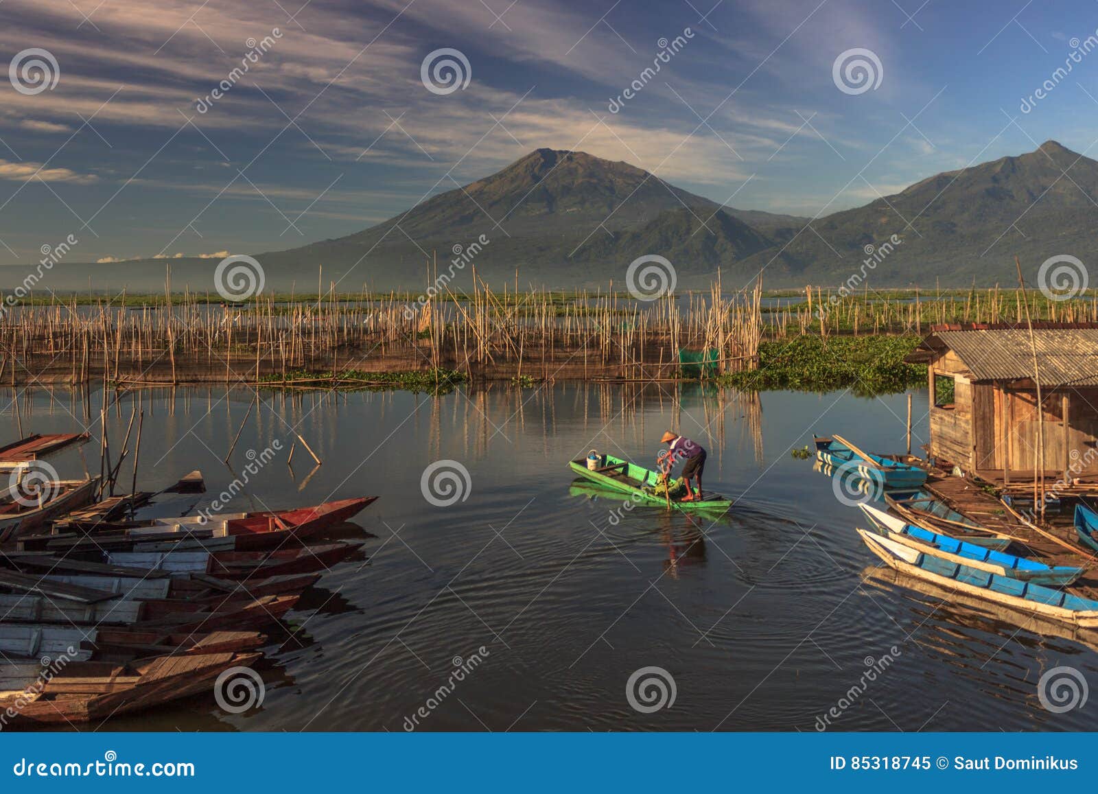 Lake stock image. Image of rawa, tropical, nature, fisherman - 85318745