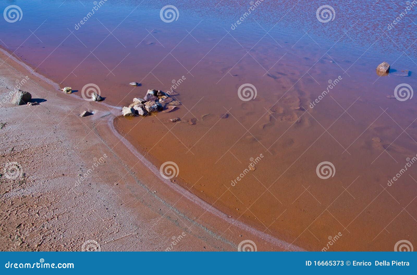 Lake in the Red Australia Desert Stock Image - Image of hill, view ...