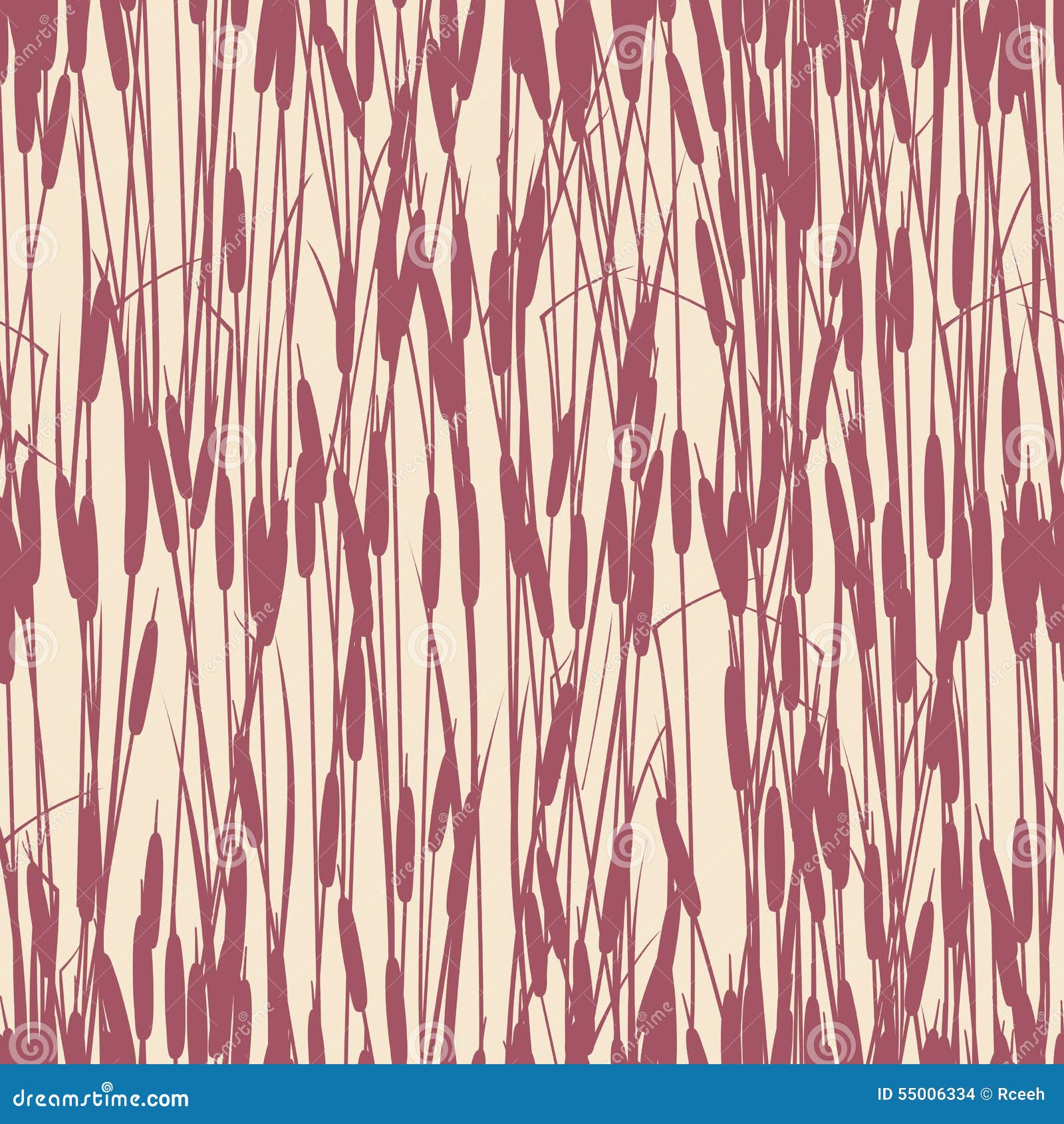 Lake reeds pattern stock illustration. Illustration of element - 55006334