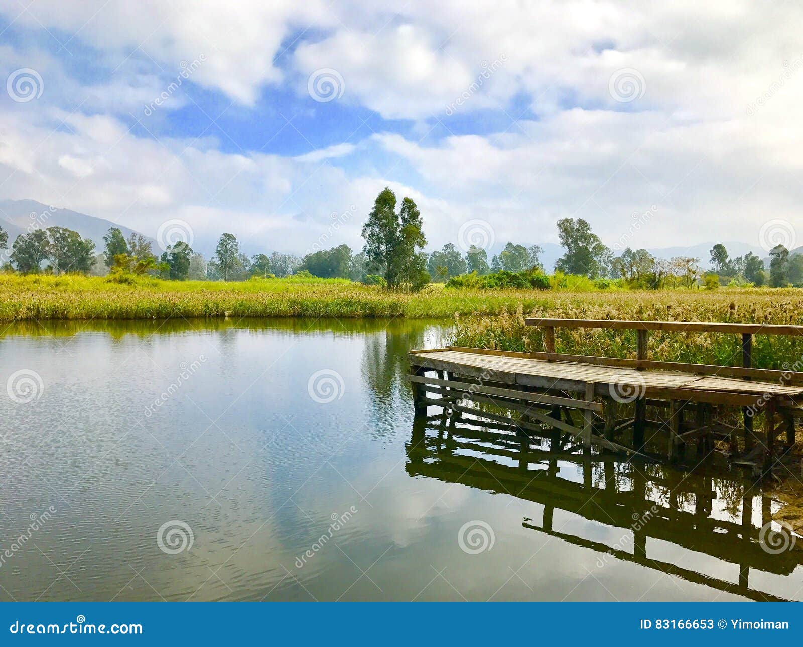 Lake stock image. Image of bridge, good, lake, reflection - 83166653