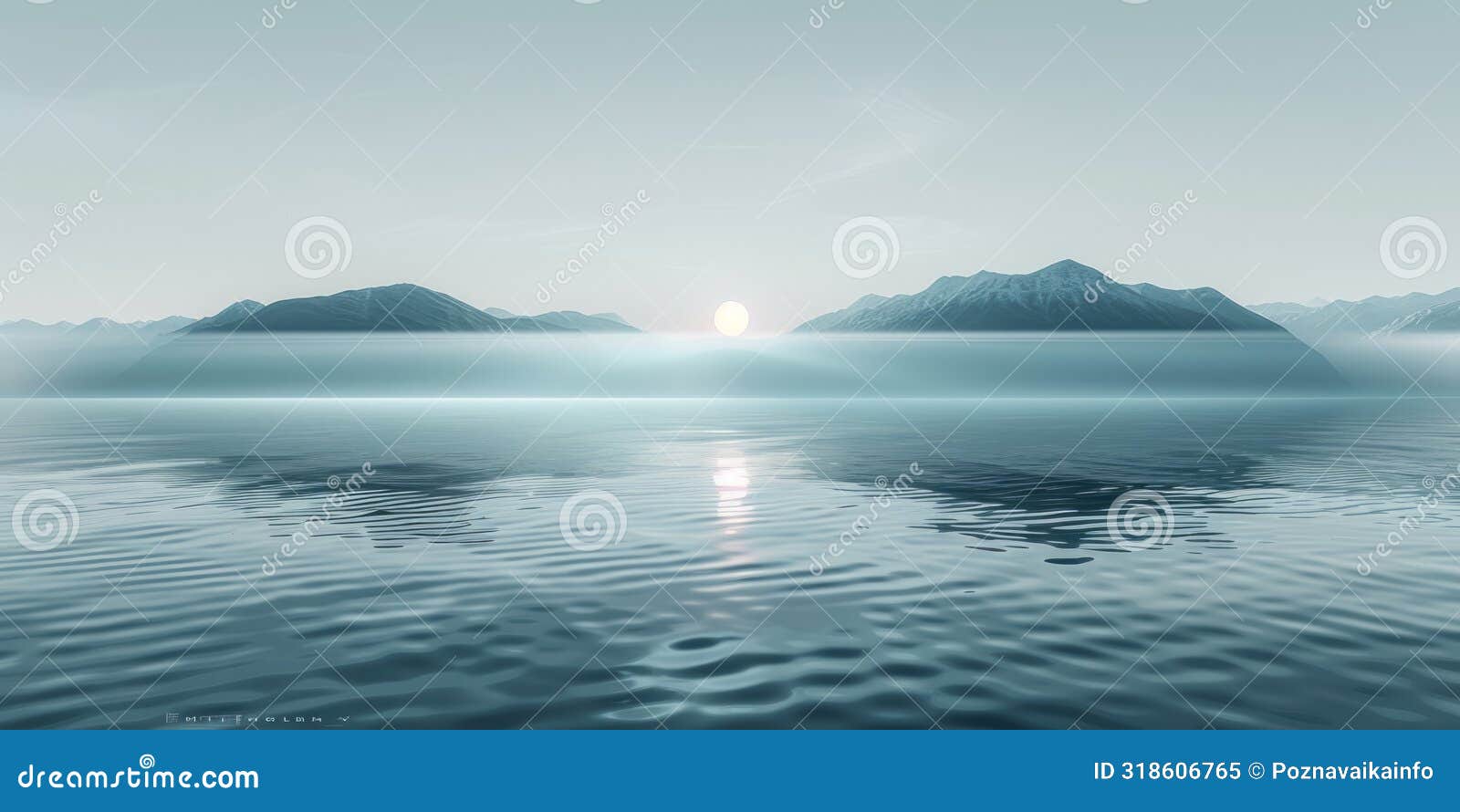 A Lake Reflects the Towering Mountains in the Background Under a Clear ...