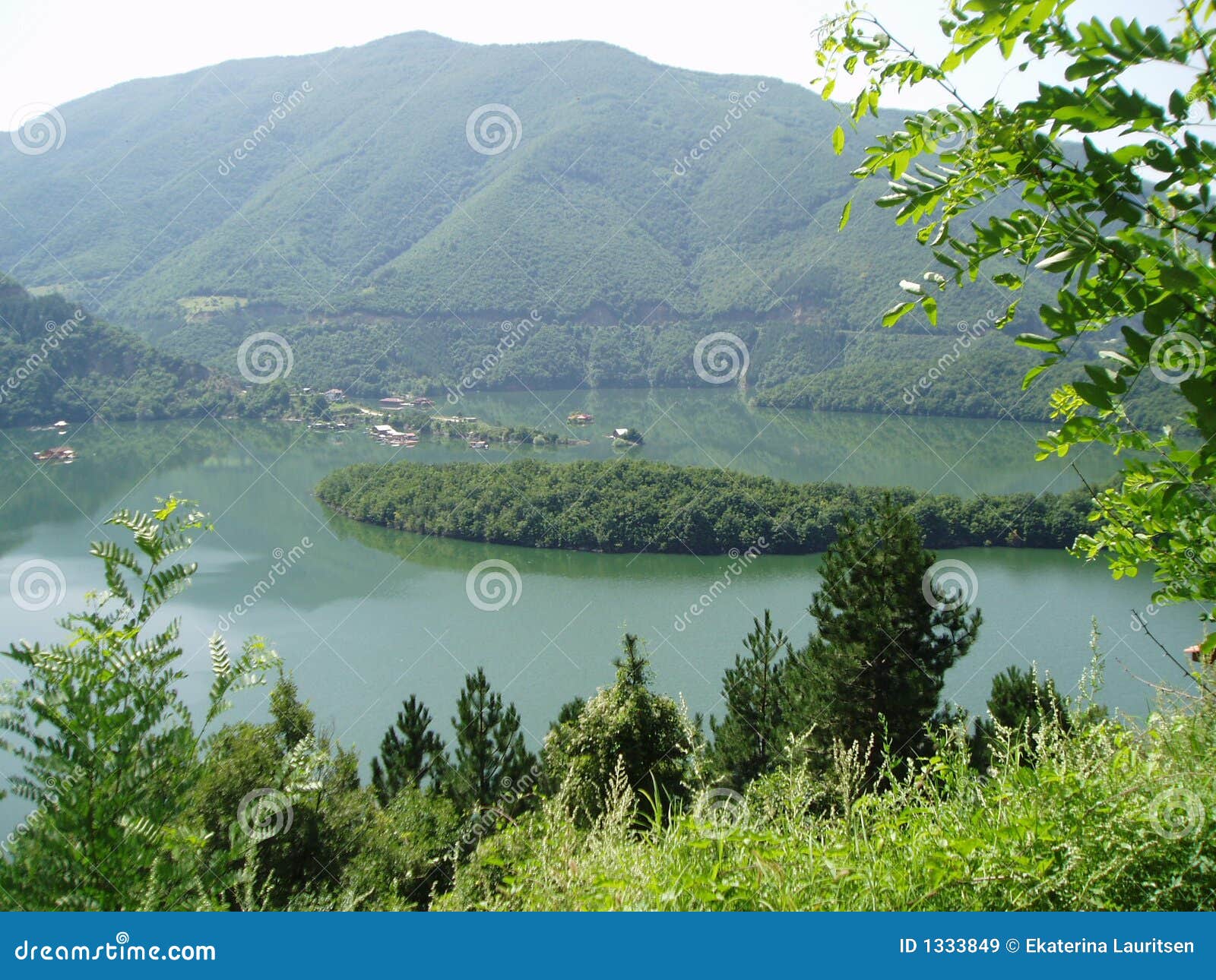 Lake in Rodopi, Bulgaria stock image. Image of summer - 1333849
