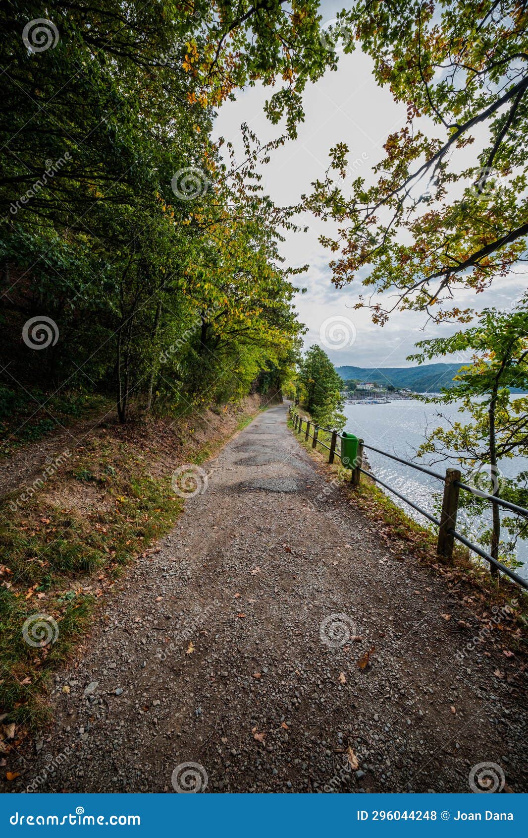 Lake Rursee in the Eifel Nature Park in Western Germany Stock Photo ...
